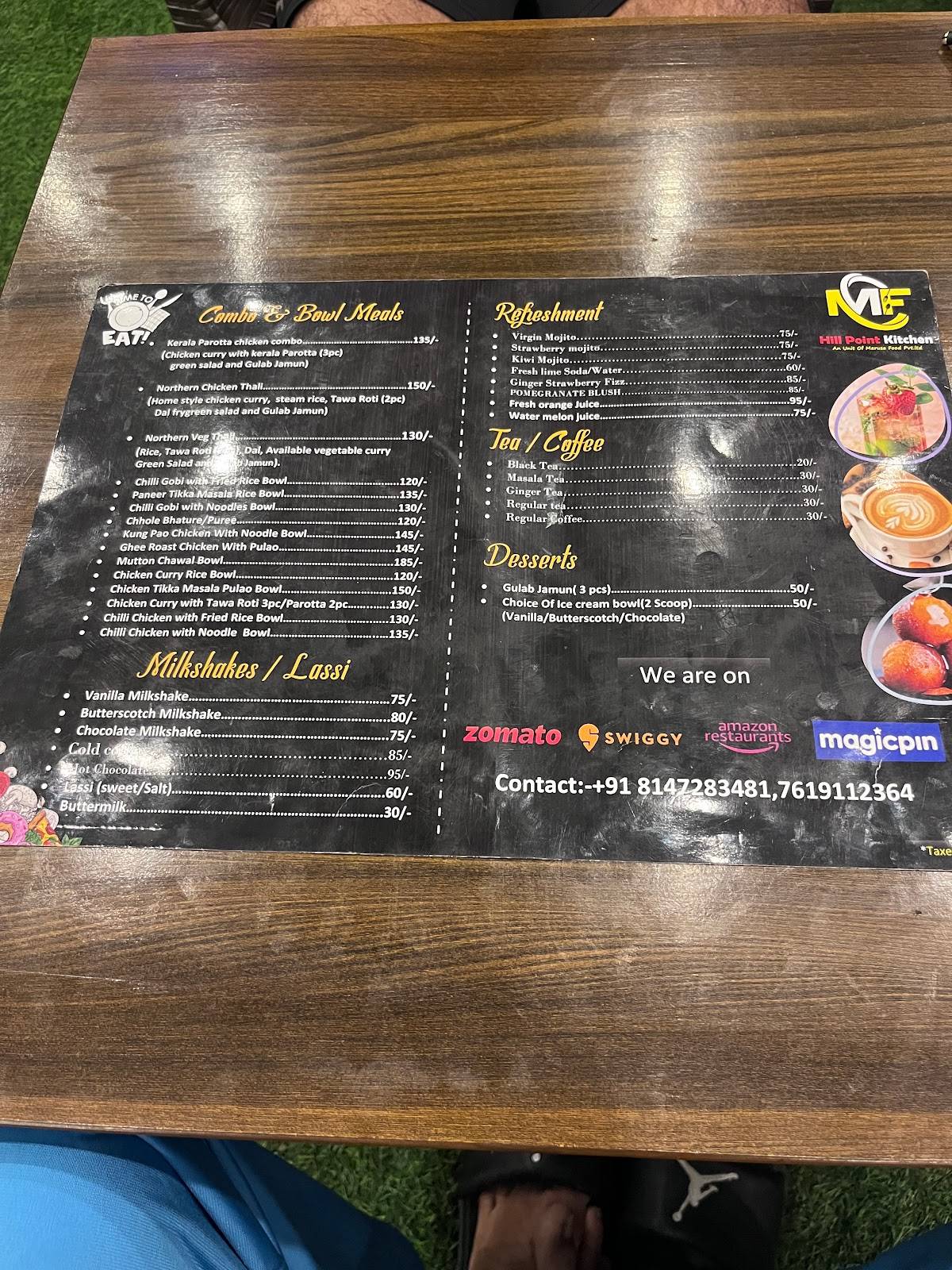Menu at Chai meat samosa, Bengaluru