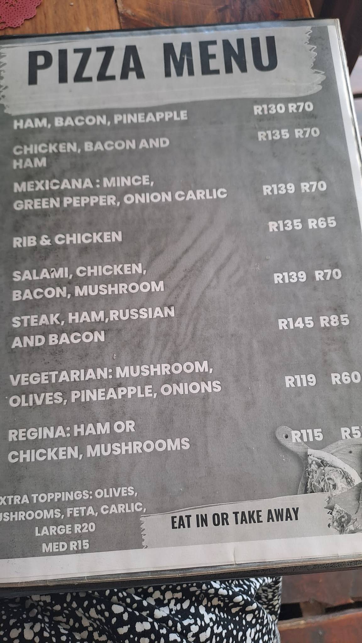 Menu at Chameleon Coffee Shop & Restaurant, Kirkwood
