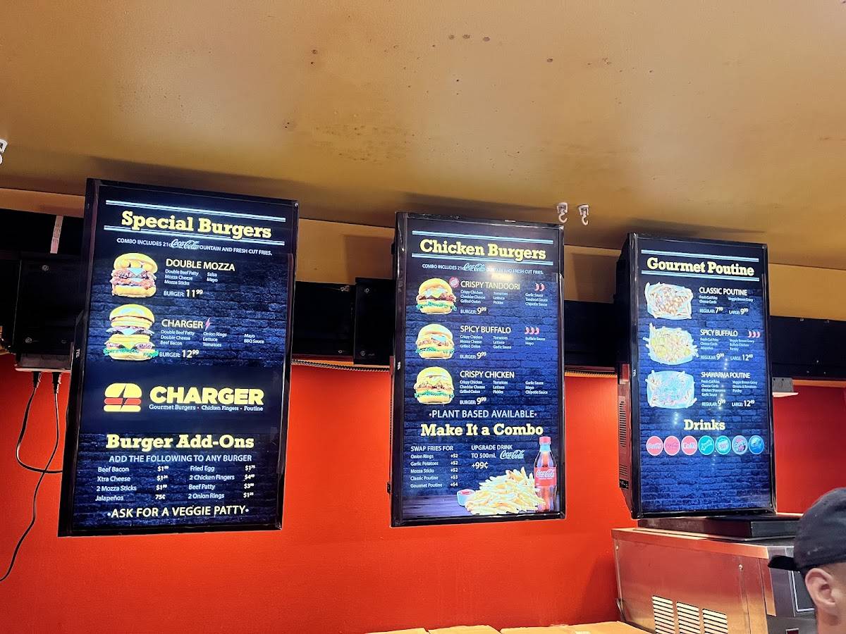 Carta del restaurante Charger Gourmet Burgers & Poutine ( HALAL ...