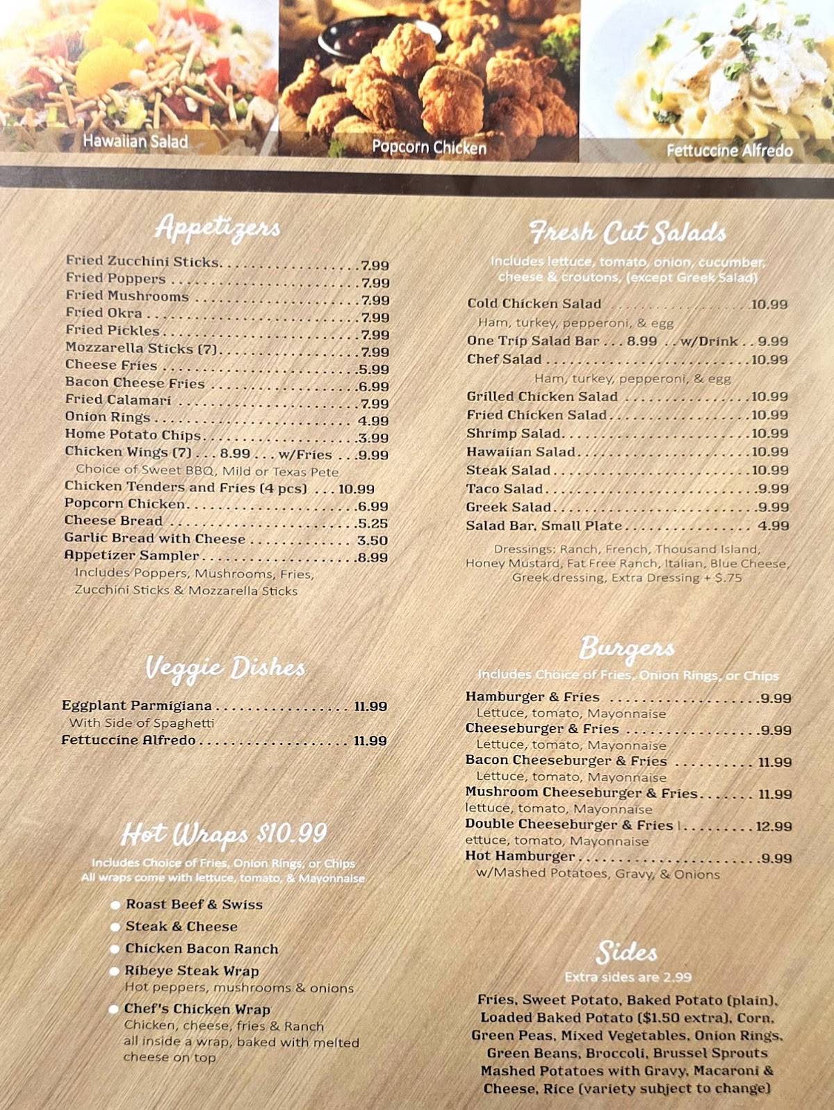 Menu at Chef Italian restaurant, South Boston