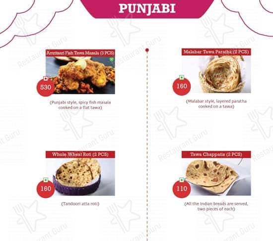 Menu at GRT Cloud Kitchen, Chennai, 120