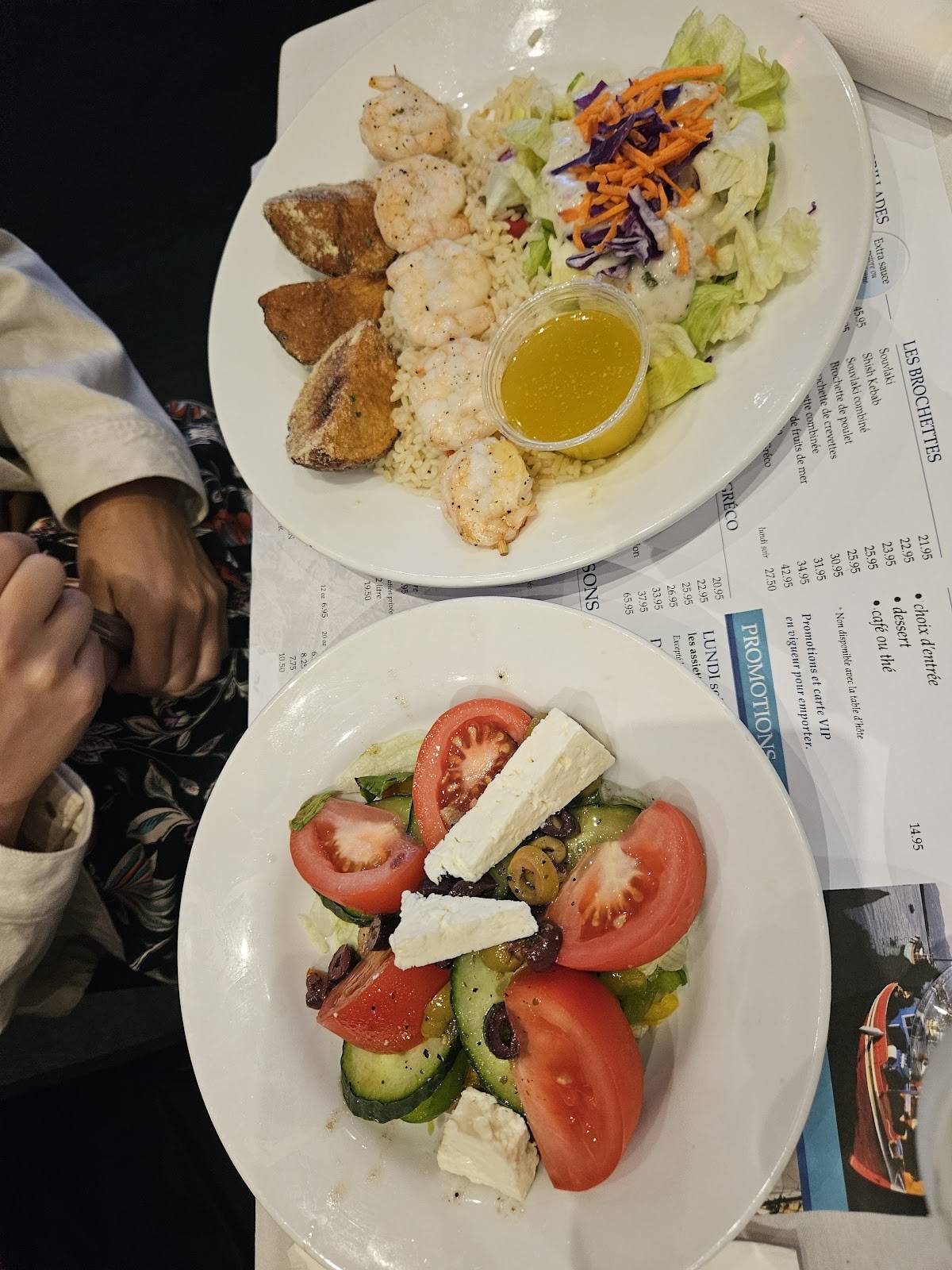 Menu au Chez Greco Restaurant, Roberval