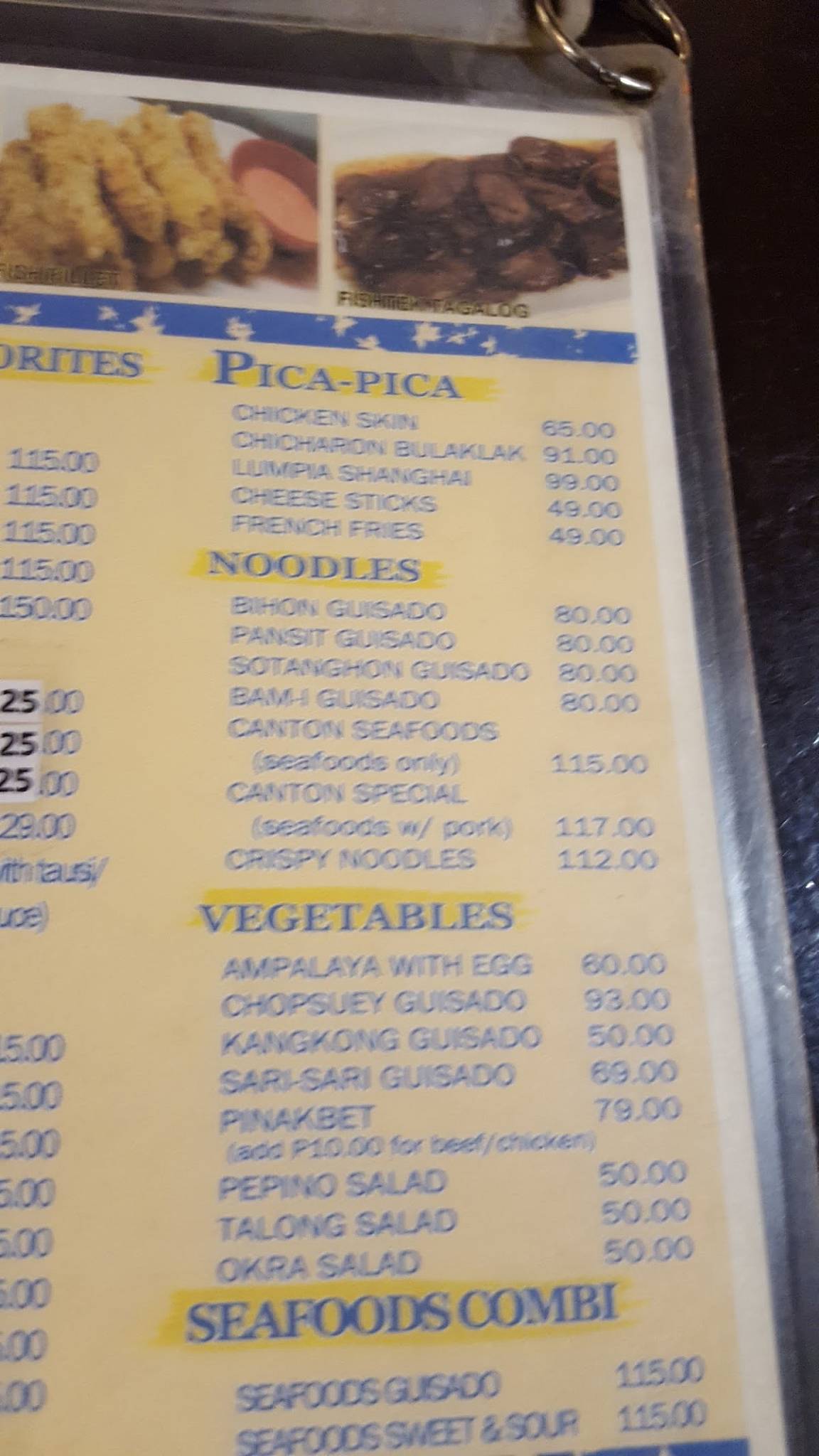 Menu at Chicken Ati-Atihan Ozamiz City restaurant, Ozamiz City, Don ...