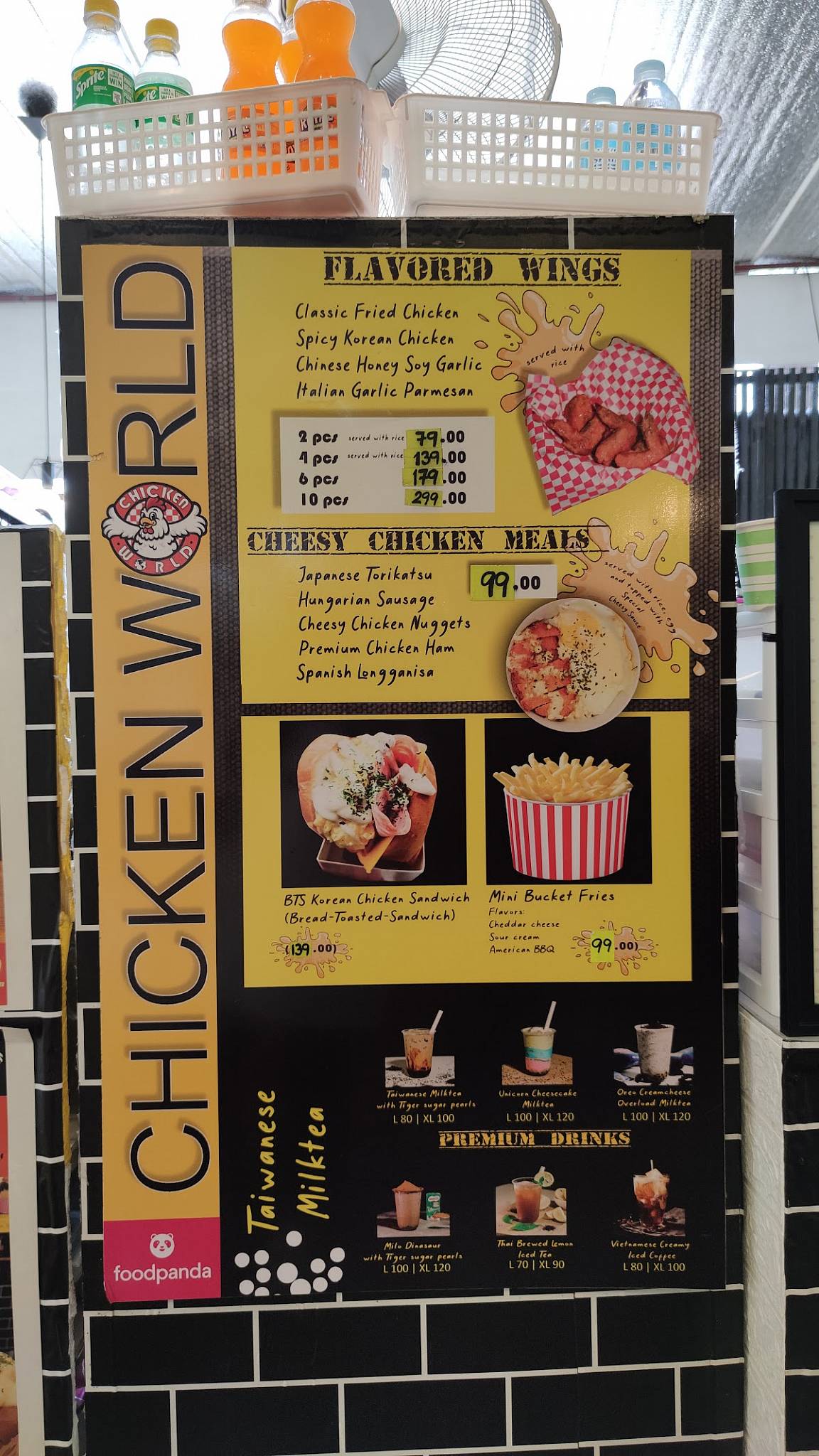 Carta del restaurante Chicken World Iligan, Ciudad del Iligan