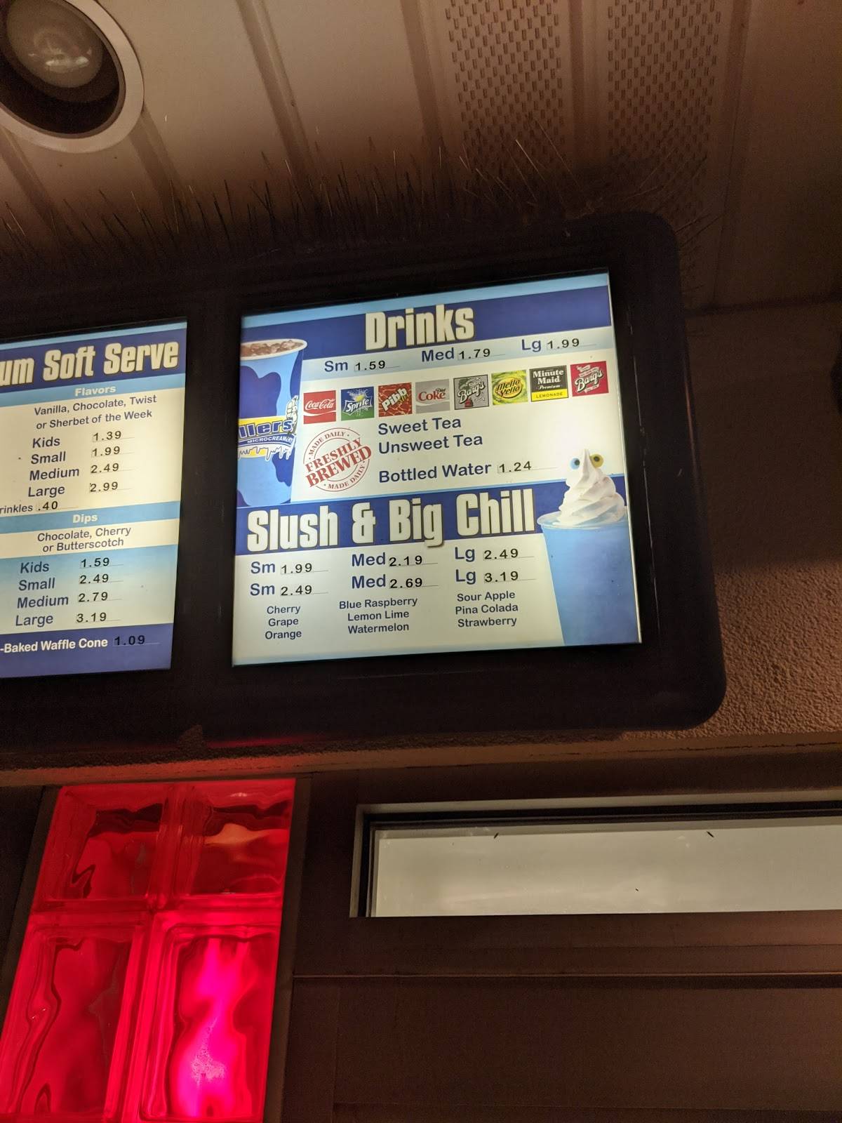 Menu at Chillers Ice Cream desserts, Sellersburg, County Rd 311