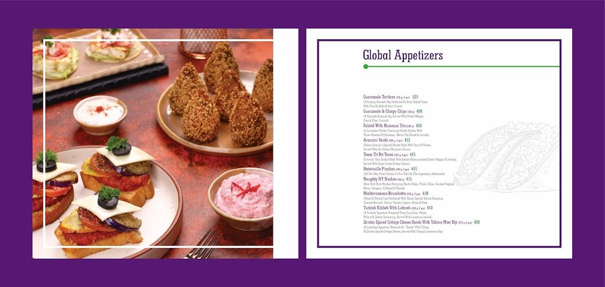 Menu at Cilantro's Global Cuisine Restaurant, Gandhinagar