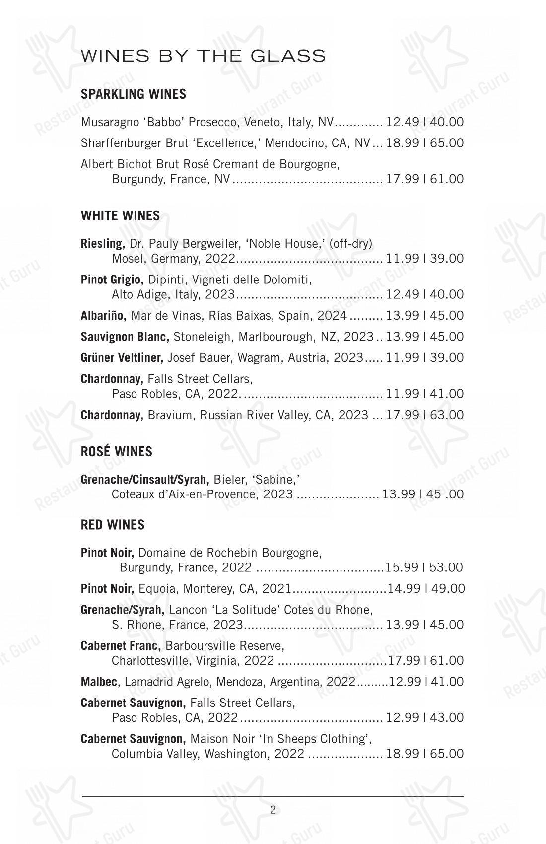 Menu at Clyde's Tower Oaks Lodge pub & bar, Rockville