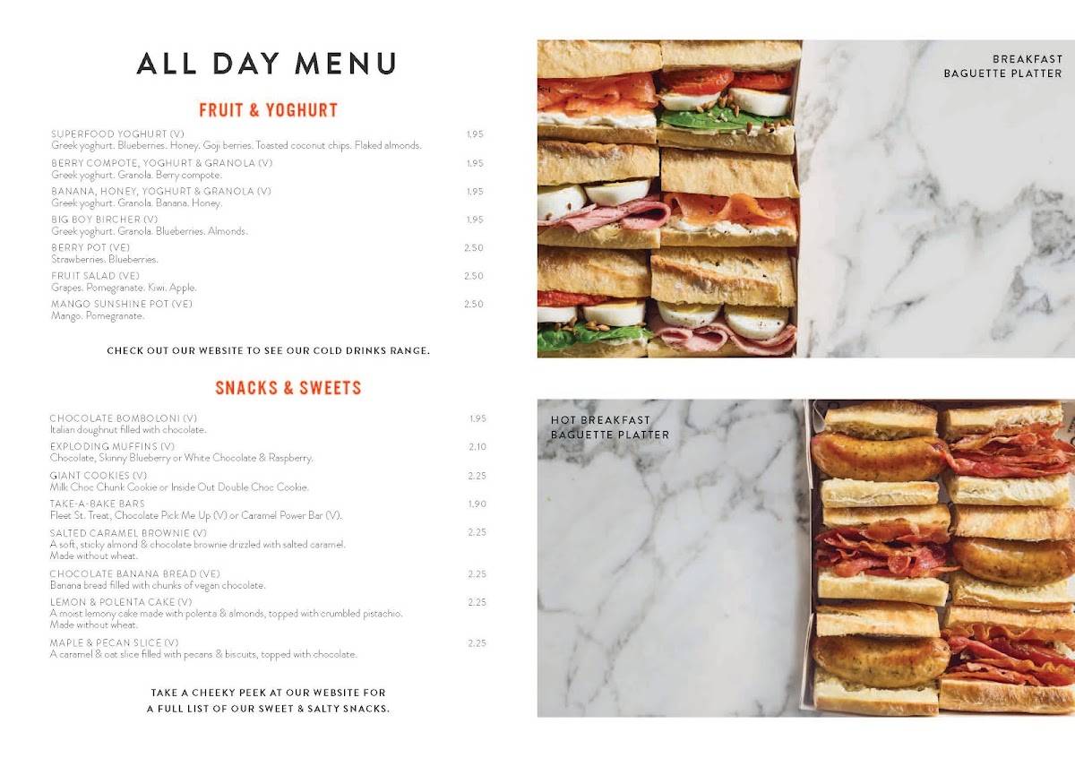 Menu at Coco di Mama restaurant, London, White City Place