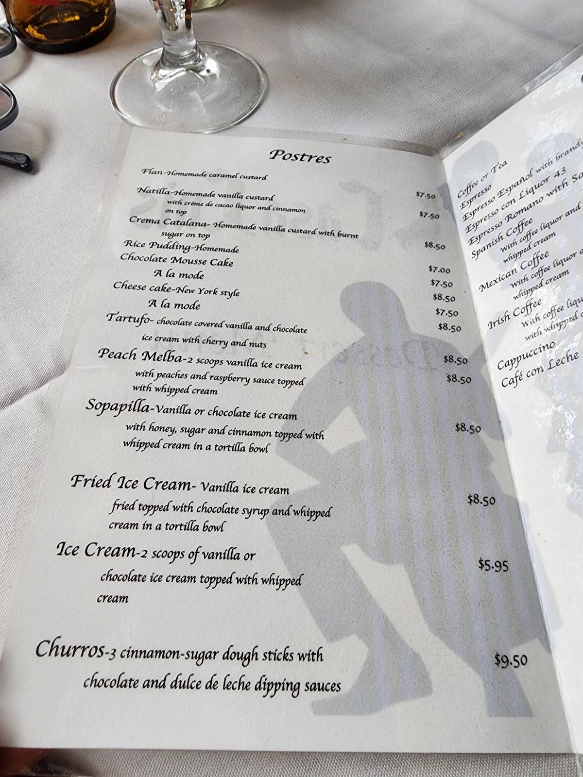 Menu at Casa Luis restaurant, Smithtown