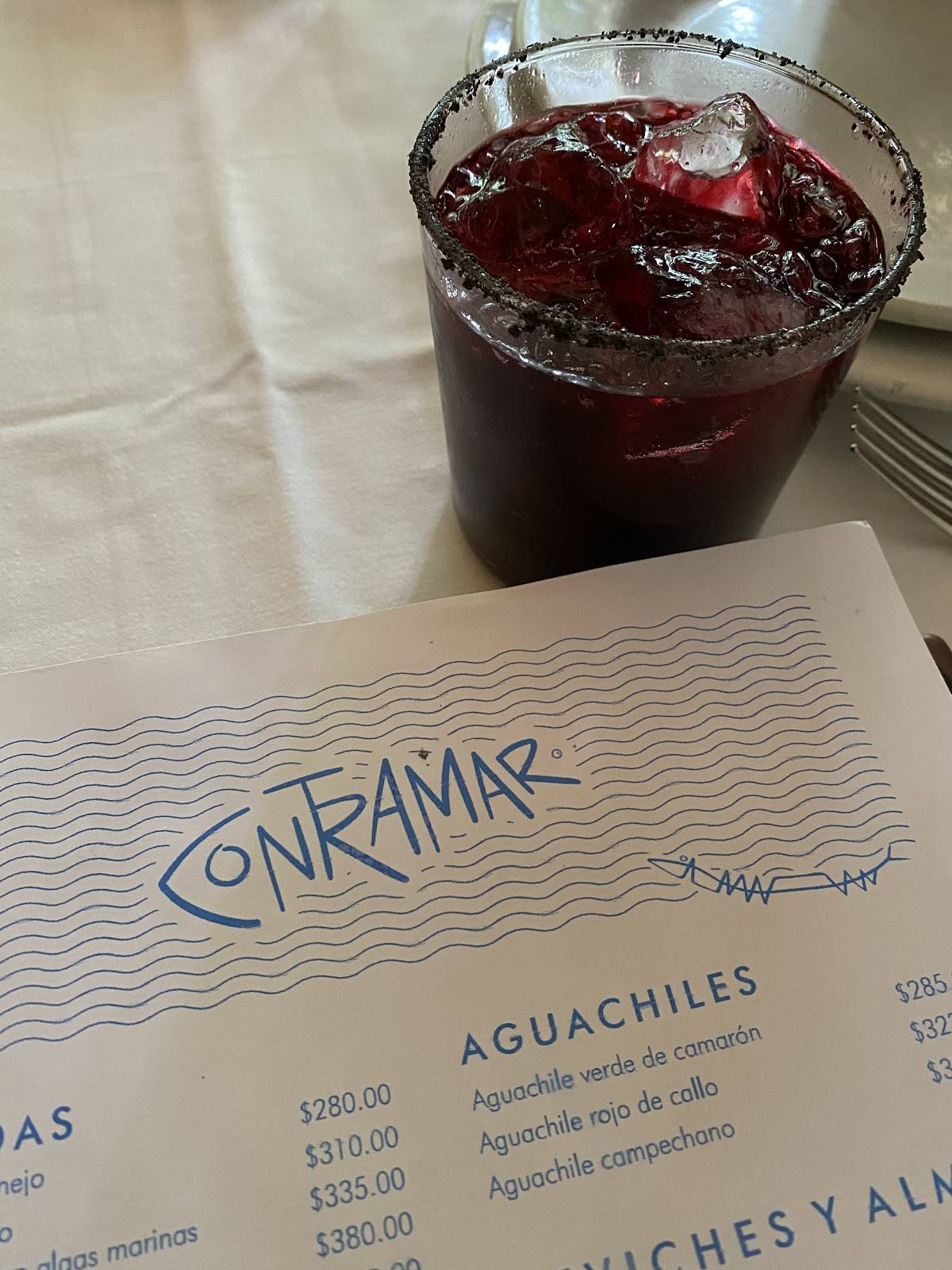 Carta del restaurante Contramar, Ciudad López Mateos, Durango 200