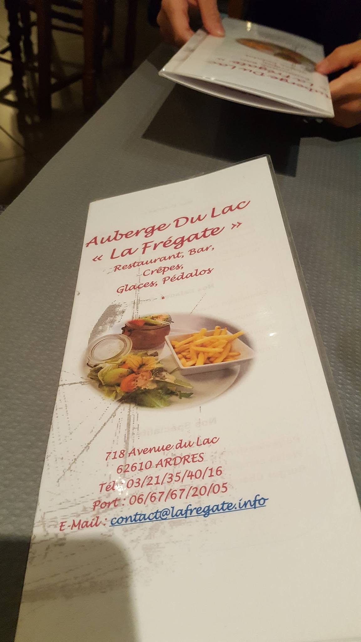 Menu au La Cottage du Lac restaurant, Ardres