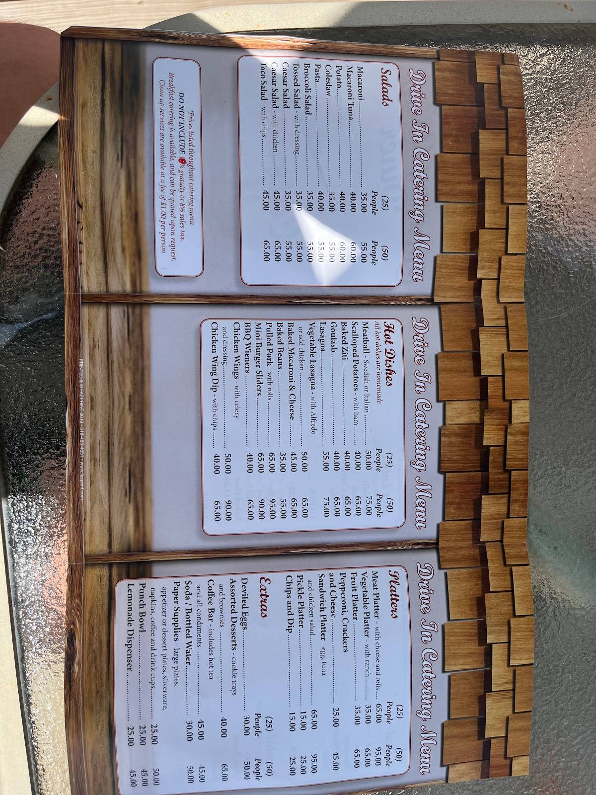 Menu at The Cozy Corner Diner restaurant, West Chazy, 146 Fiske Rd
