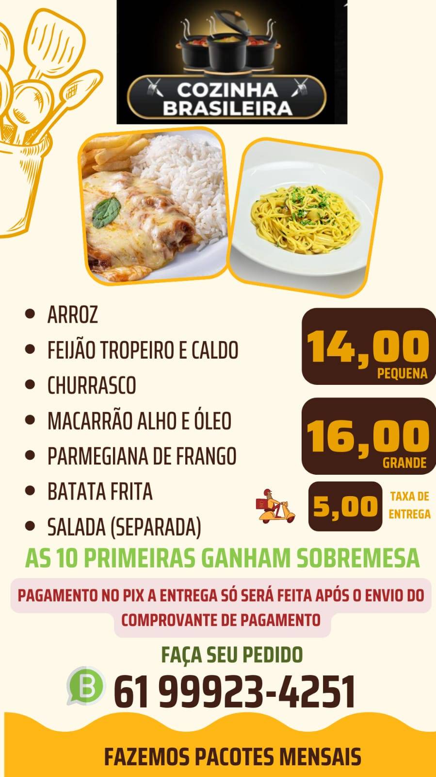 Menu em Cozinha Brasileira restaurante, Formosa