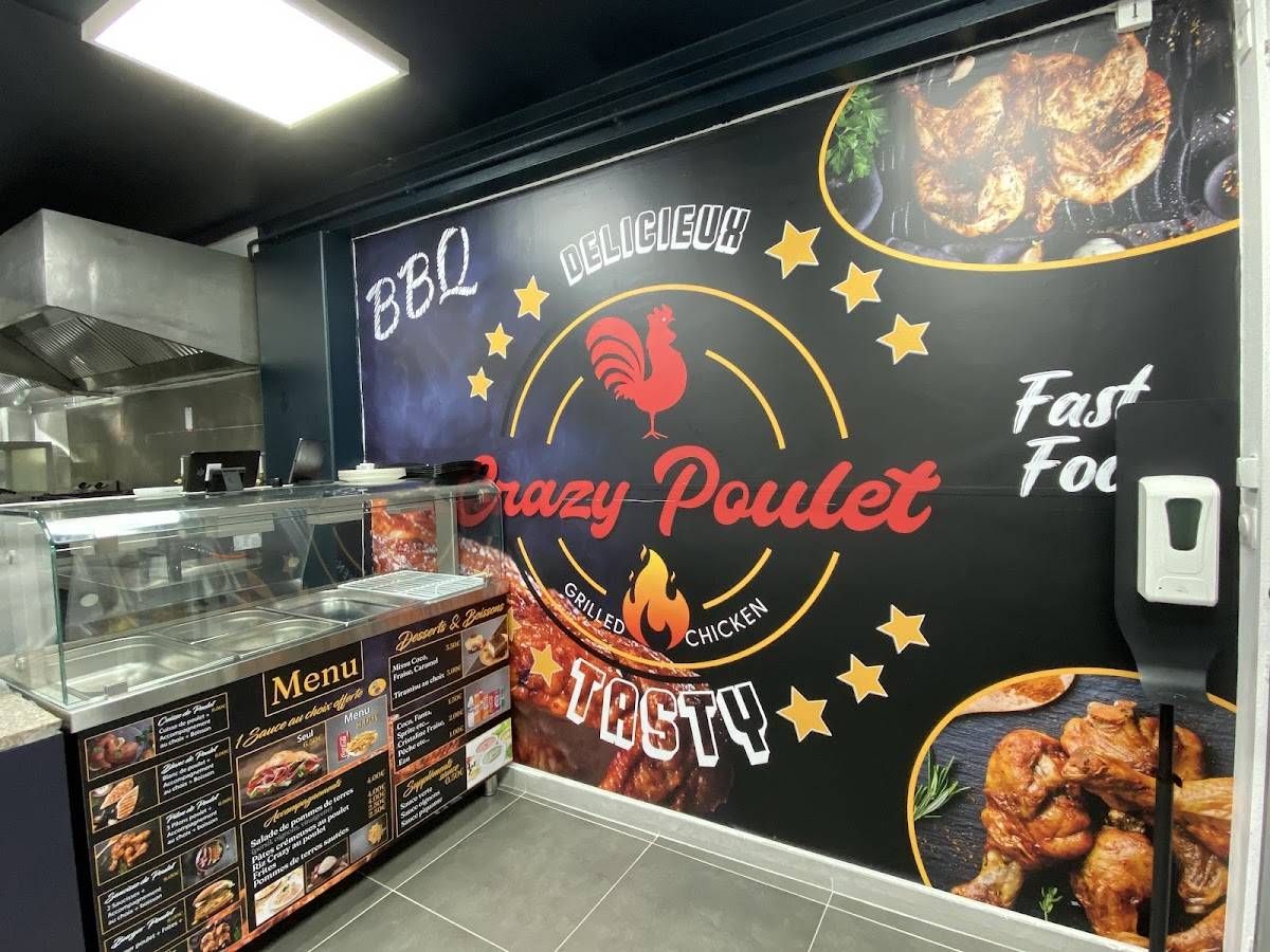 Menu au Crazy Poulet restaurant, Dreux
