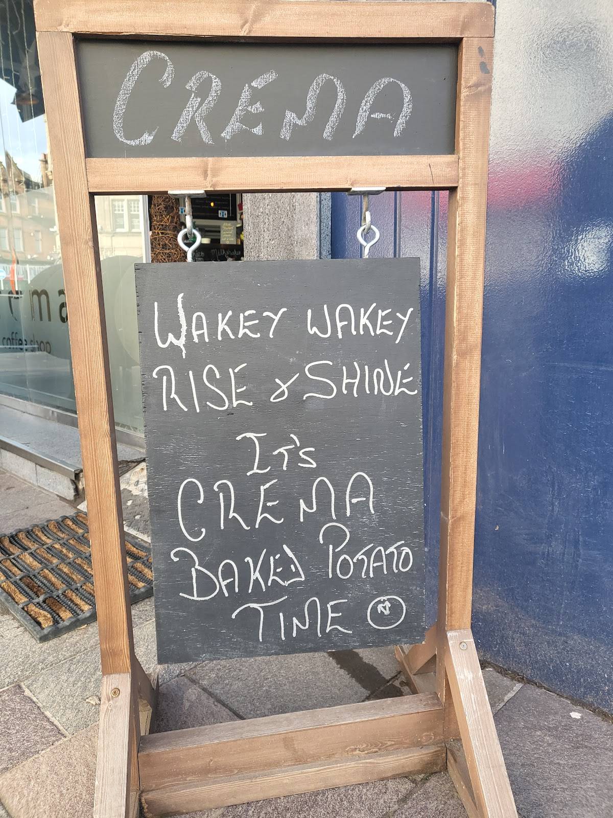 Menu at Crema Café cafe, Hamilton