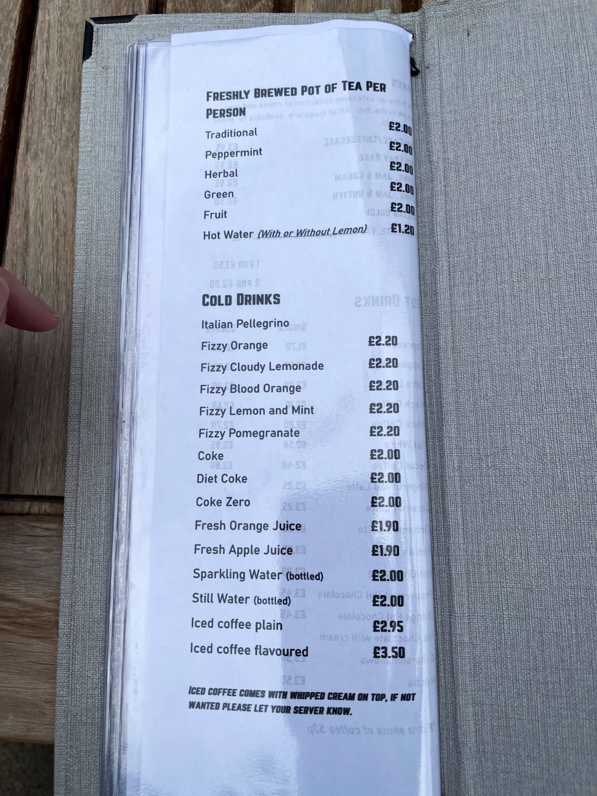 Menu at Crema Deli cafe, Congleton