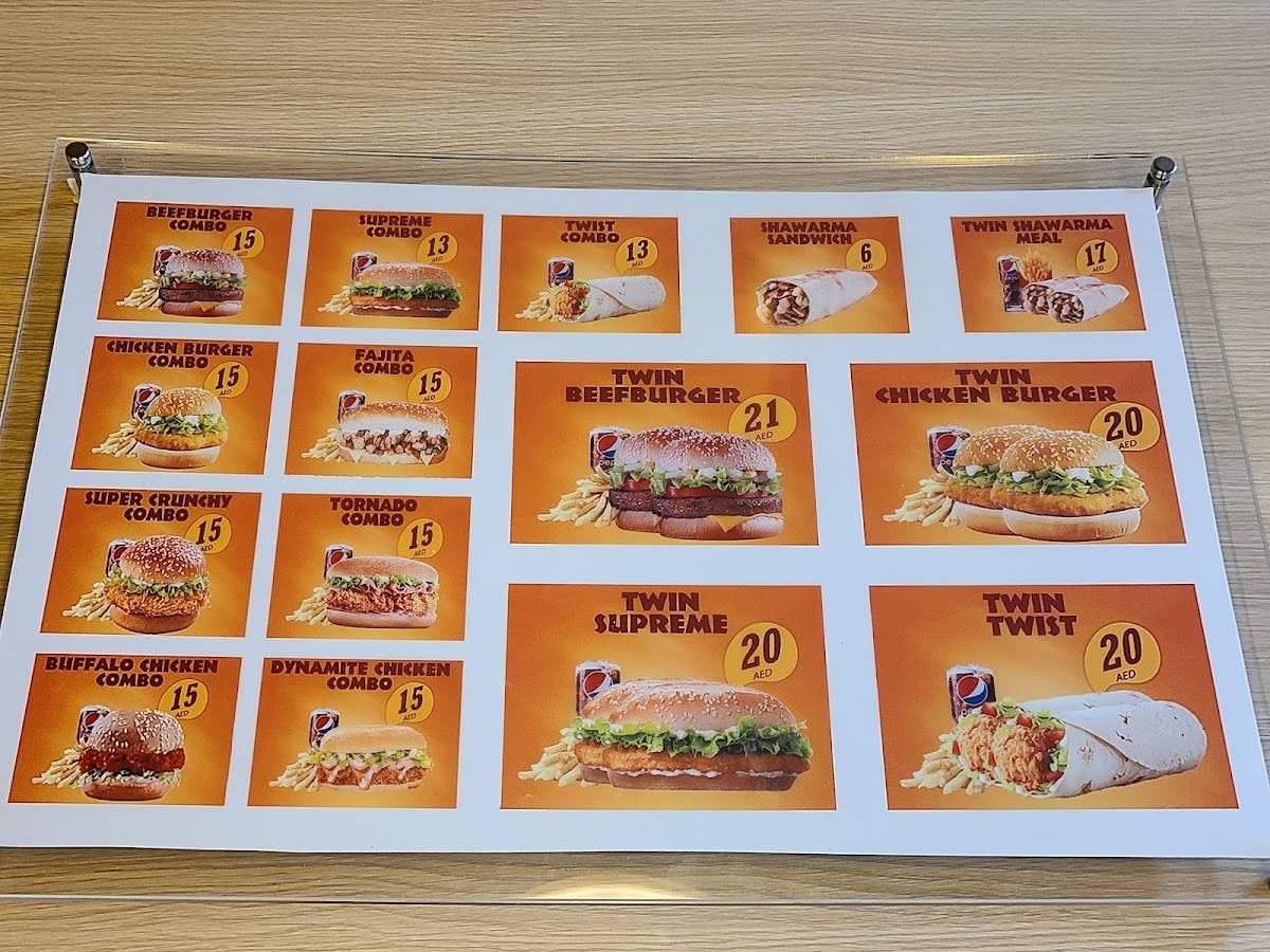Menu at Crispy Chicken-Hamdan St.كرسبي تشكن ش. حمدان restaurant, Abu ...