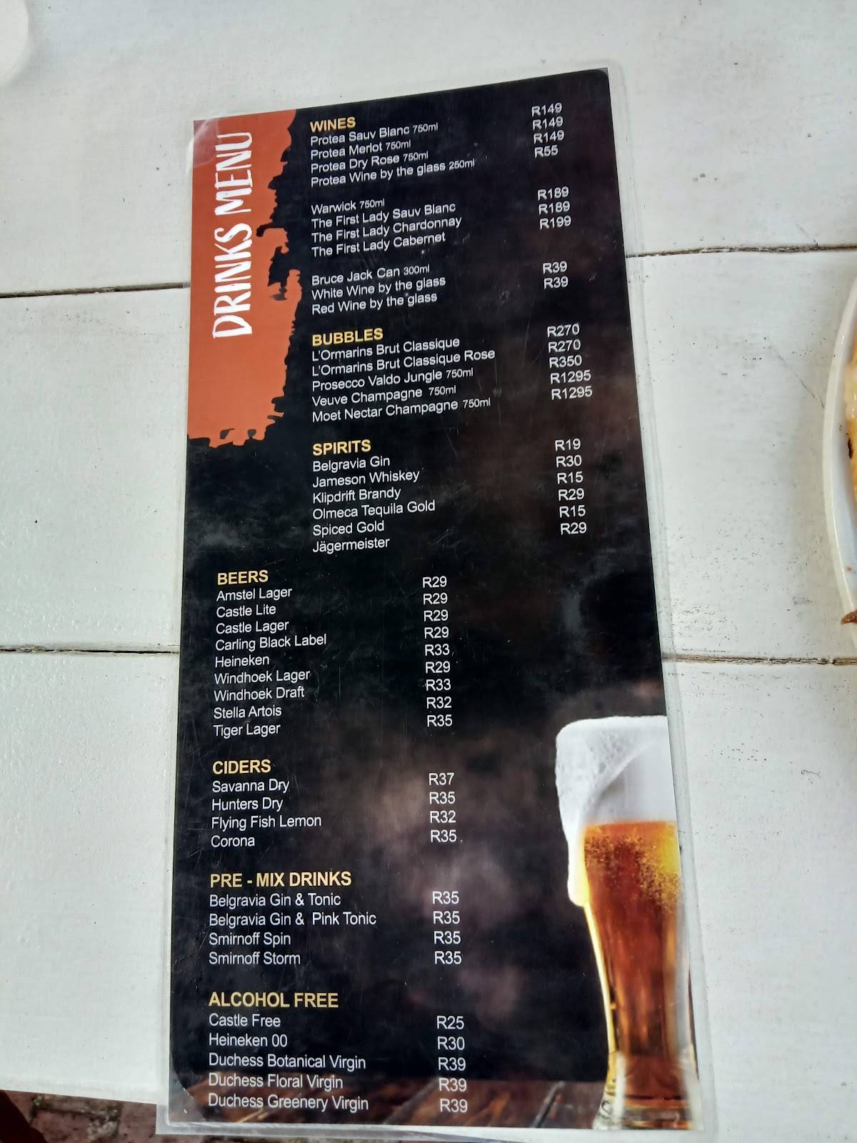 Menu at Crispy Waffles and Pizza restaurant, Randburg