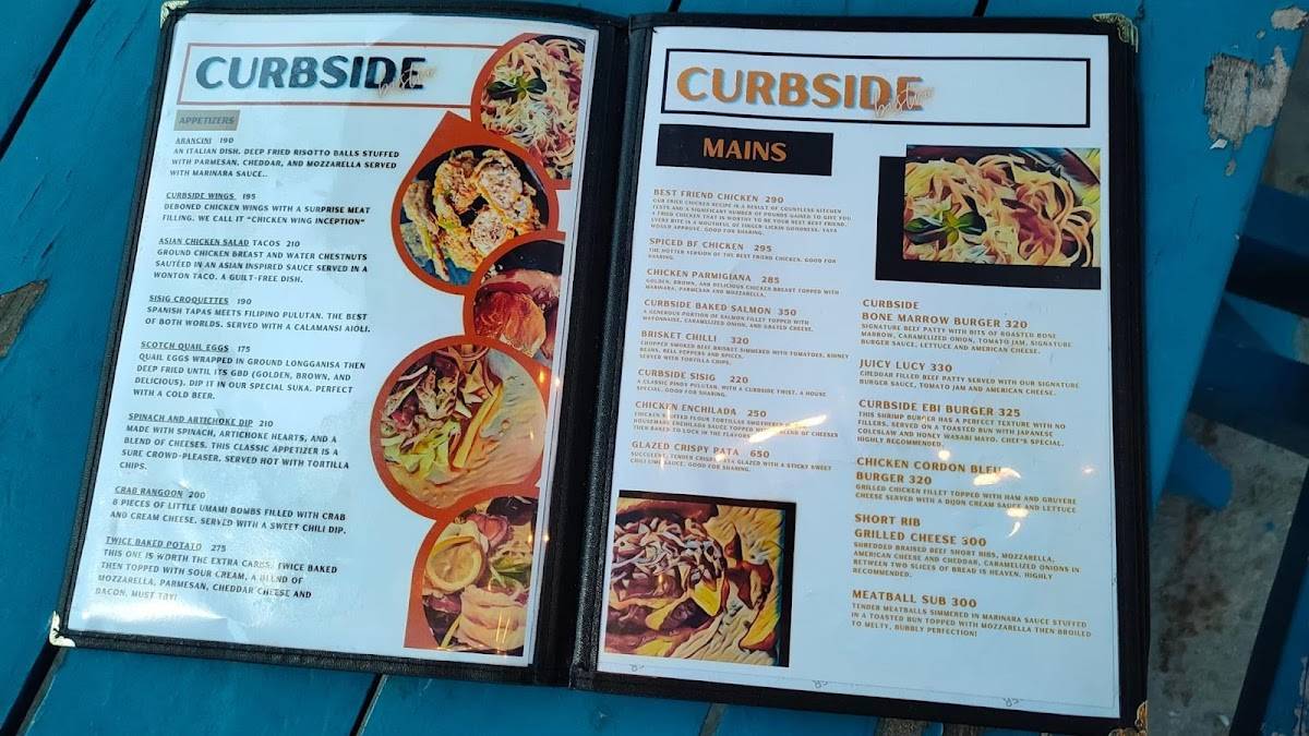 Carta del restaurante Curbside Bistro Davao, Dávao, Riverfront Dr ...