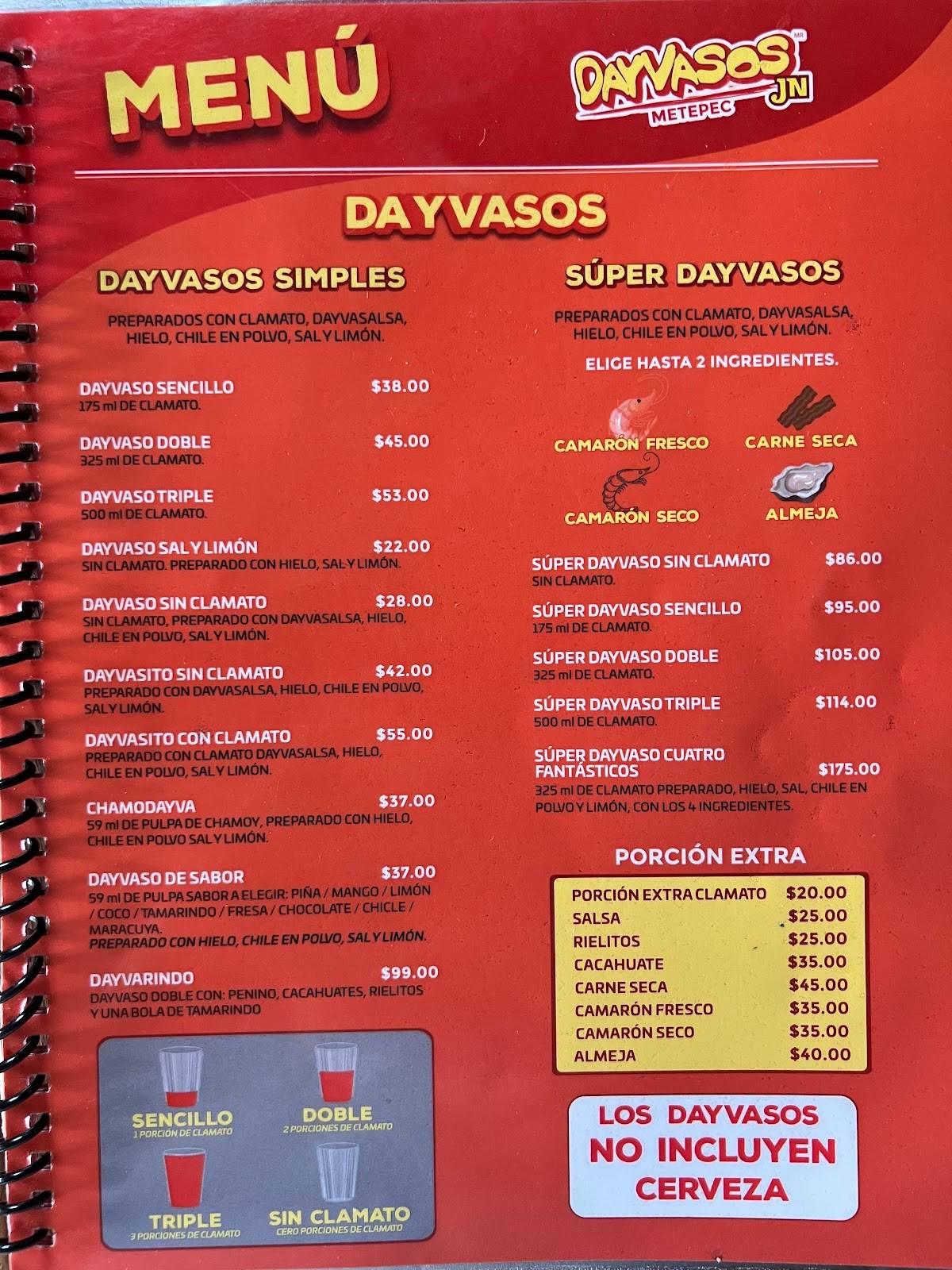 Carta del pub y bar DAYVASOS METEPEC, Metepec