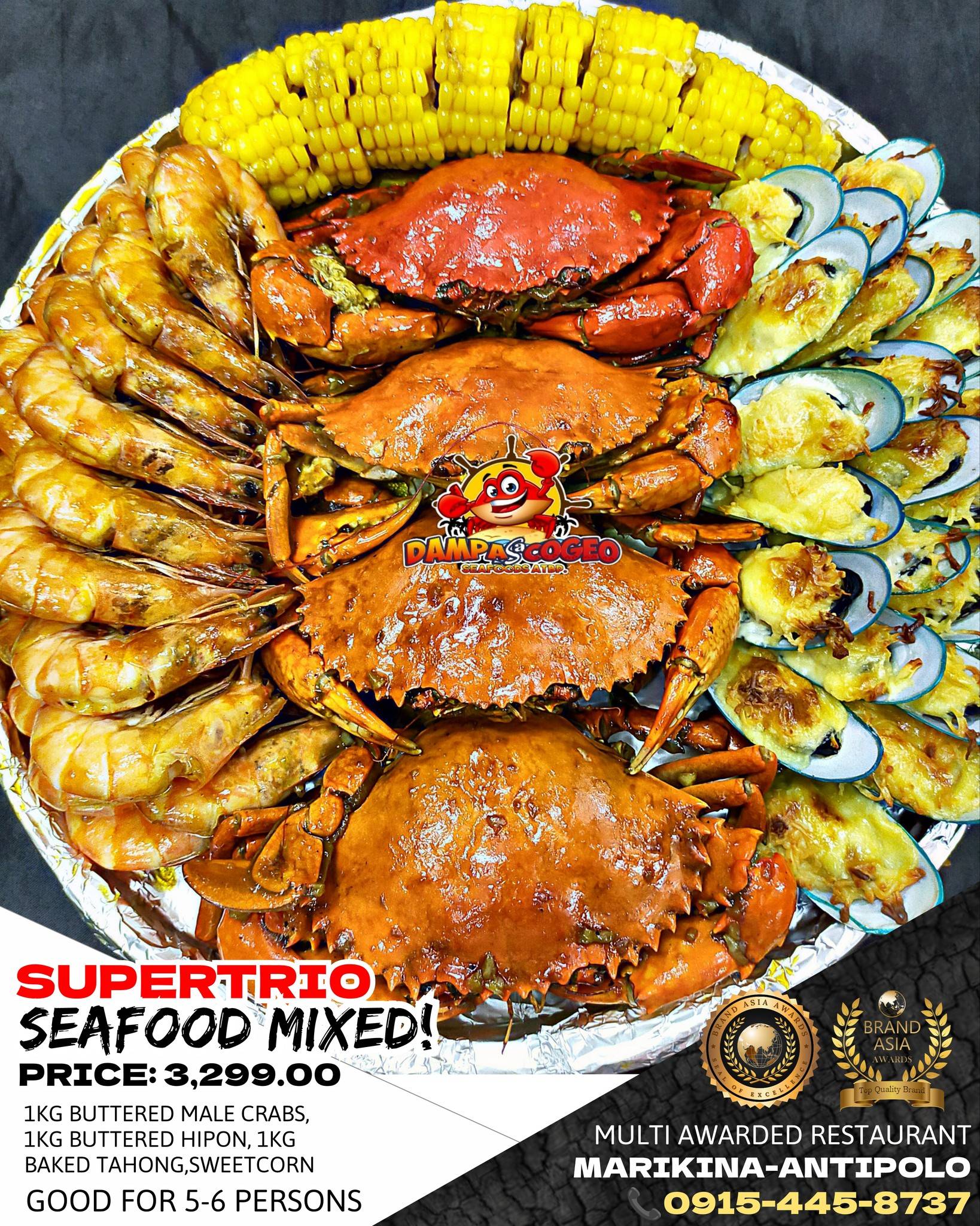Menu at Dampa sa Cogeo restaurant, Antipolo, J5C8+HXH