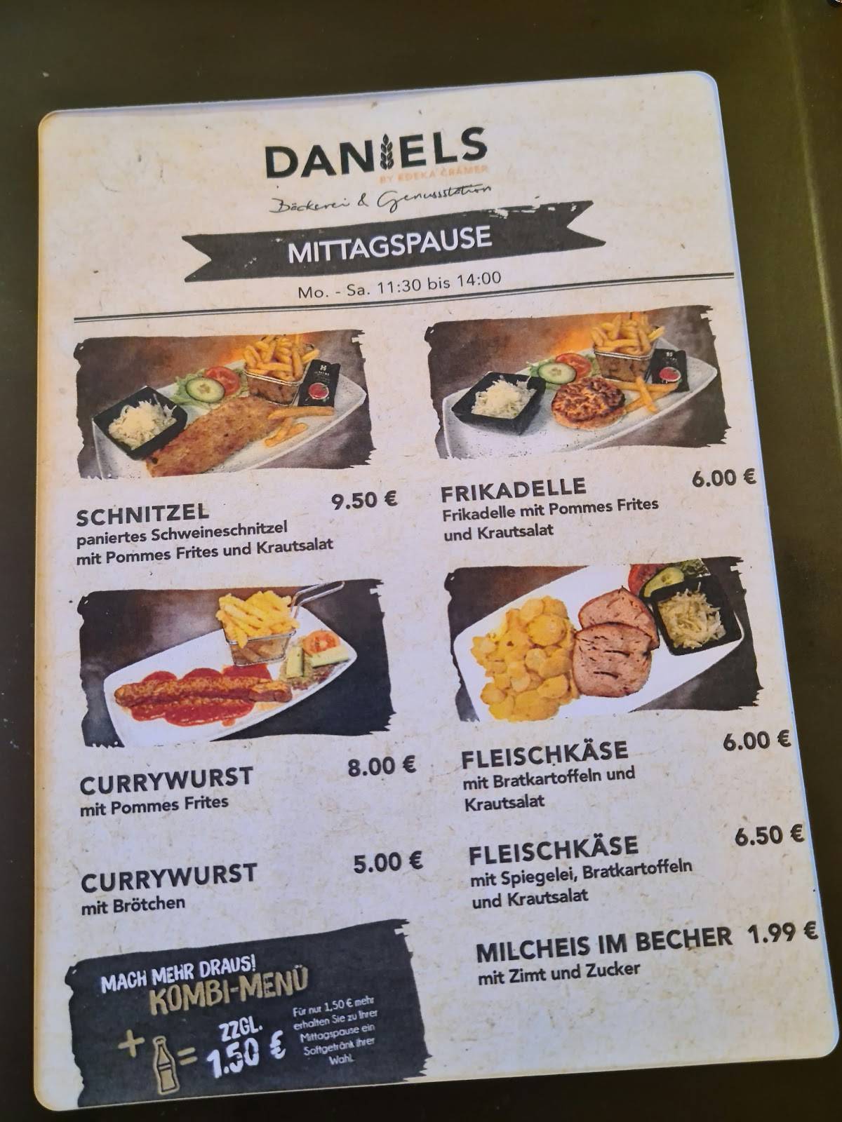 Speisekarte von Daniels by EDEKA Cramer restaurant, Langenhagen