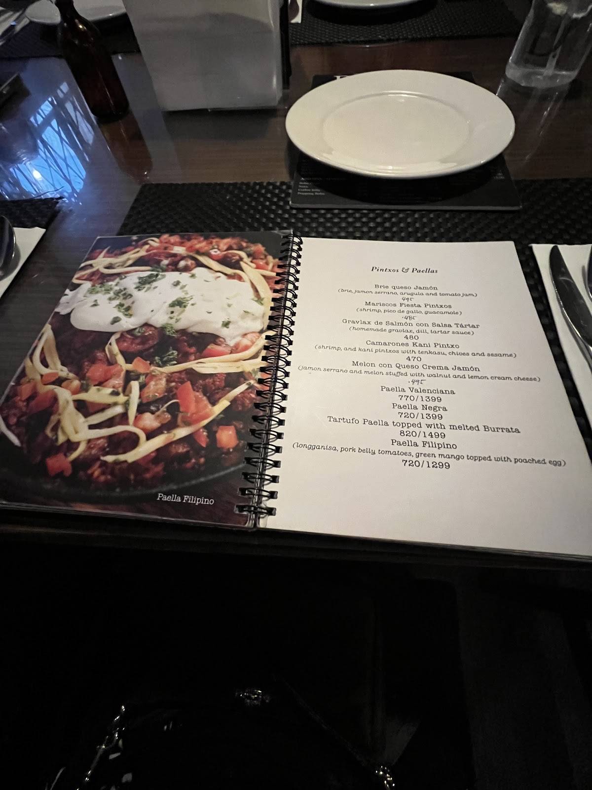 Menu at Delgado.112 restaurant, Quezon City