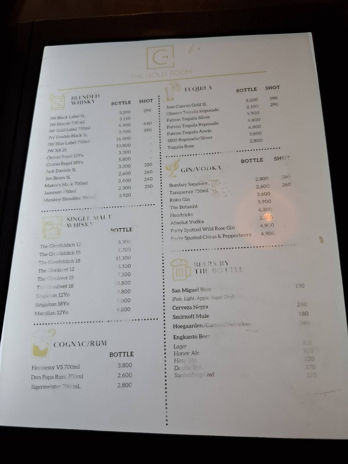 Menu at Delgado.112 restaurant, Quezon City