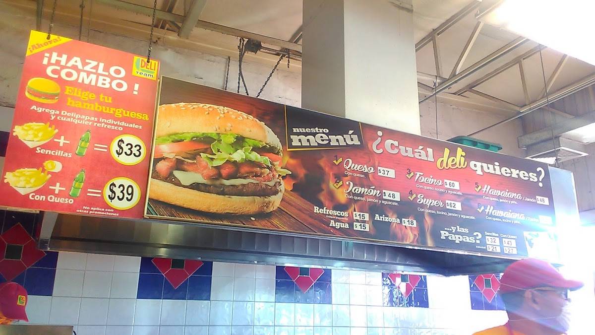 Menu at Deli Burger restaurant, Chihuahua, Av. Fedor Dostoievski 506