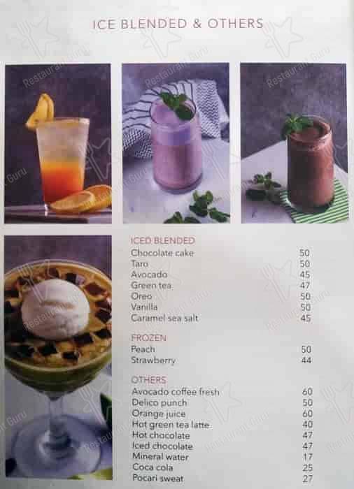 Menu at Delico Cafe - Cibis Nine, South Jakarta, Tower Cibis Nine ...