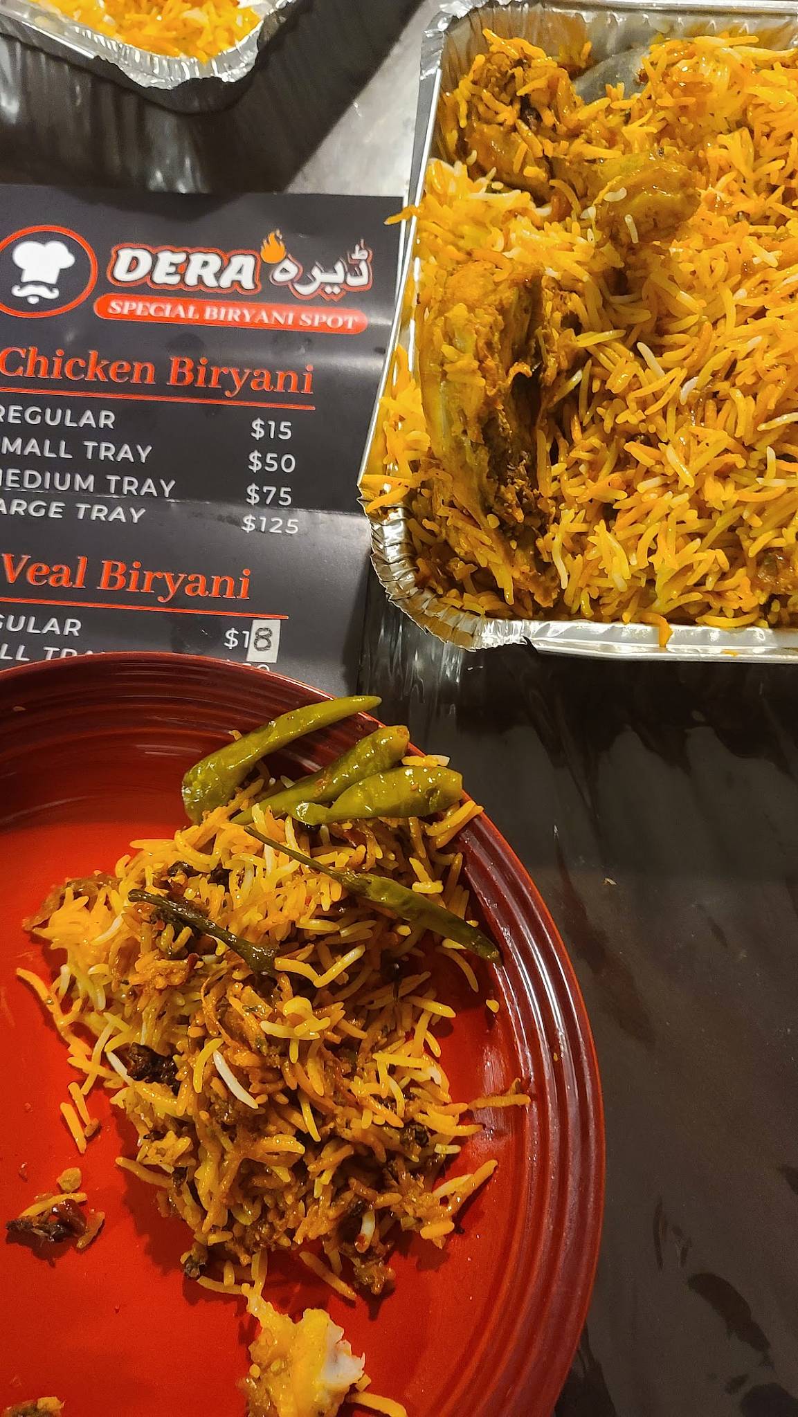 Menu at Dera Biryani (Pre-order Only) restaurant, Mississauga