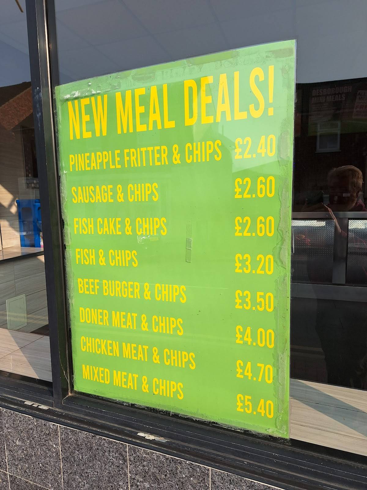 Menu at Desborough Fish Bar, Desborough