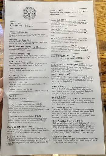 Menu at Desert Springs Bar & Grill, Daggett