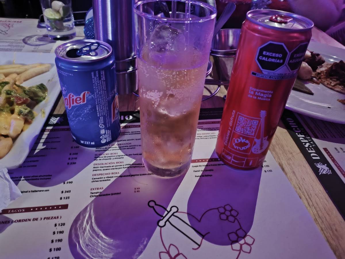 Carta del pub y bar Despecho Satélite, Tlalnepantla