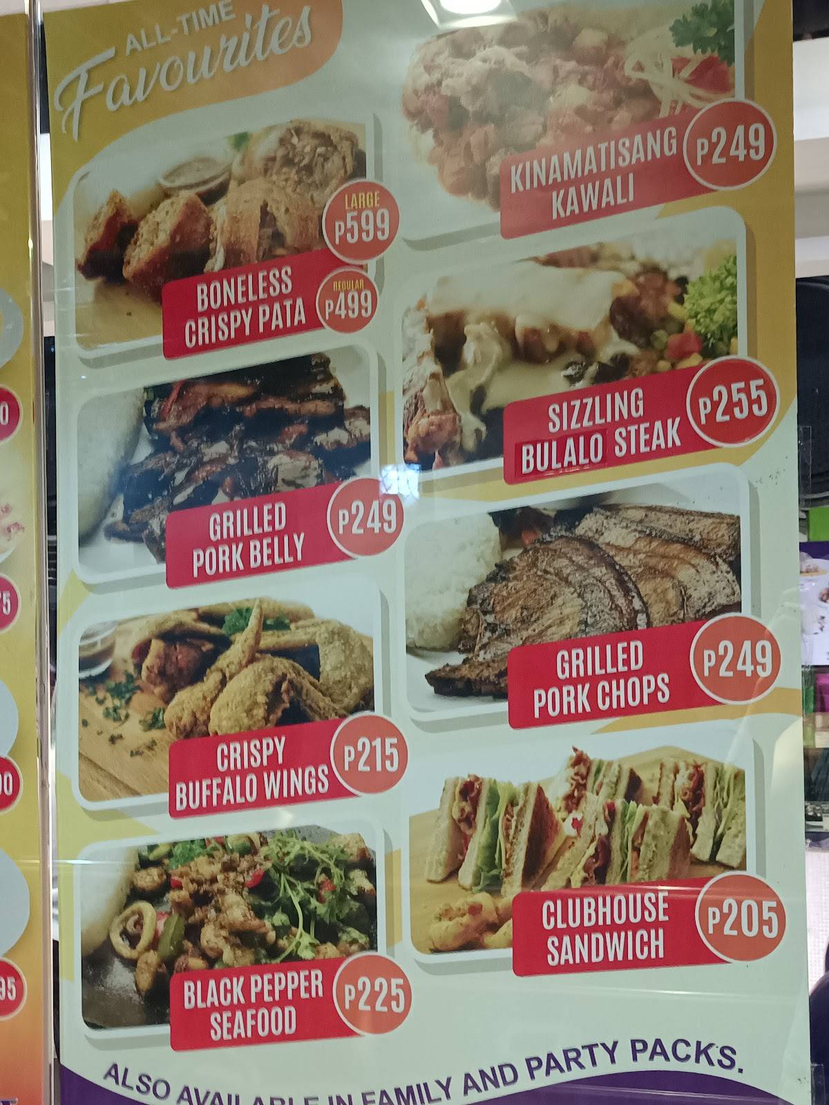 Menu at Dessert Factory desserts, Cebu City, F. Ramos Ext