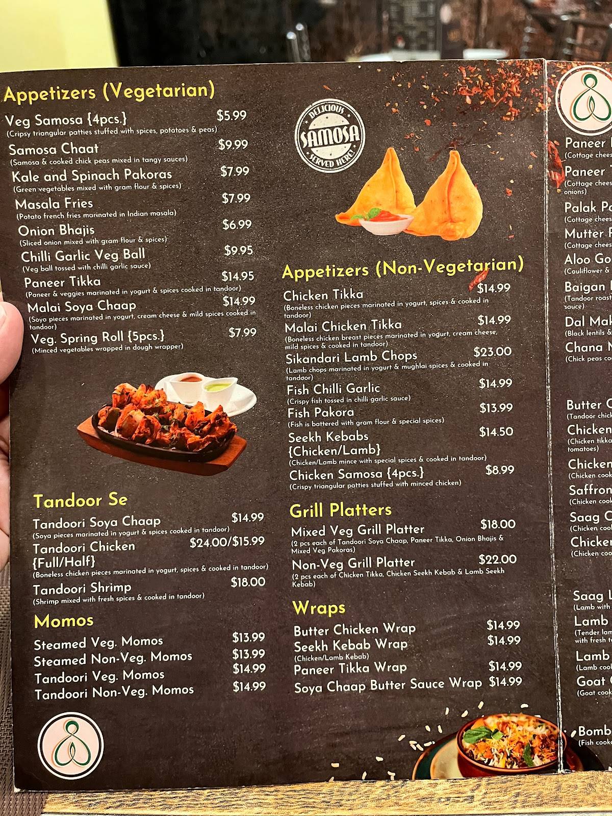 Menu at Namaste India Indian Cuisine desserts, Toronto