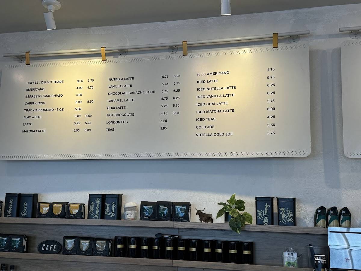 Menu at Deville Coffee restaurant, Calgary, Macleod Trail SE #292