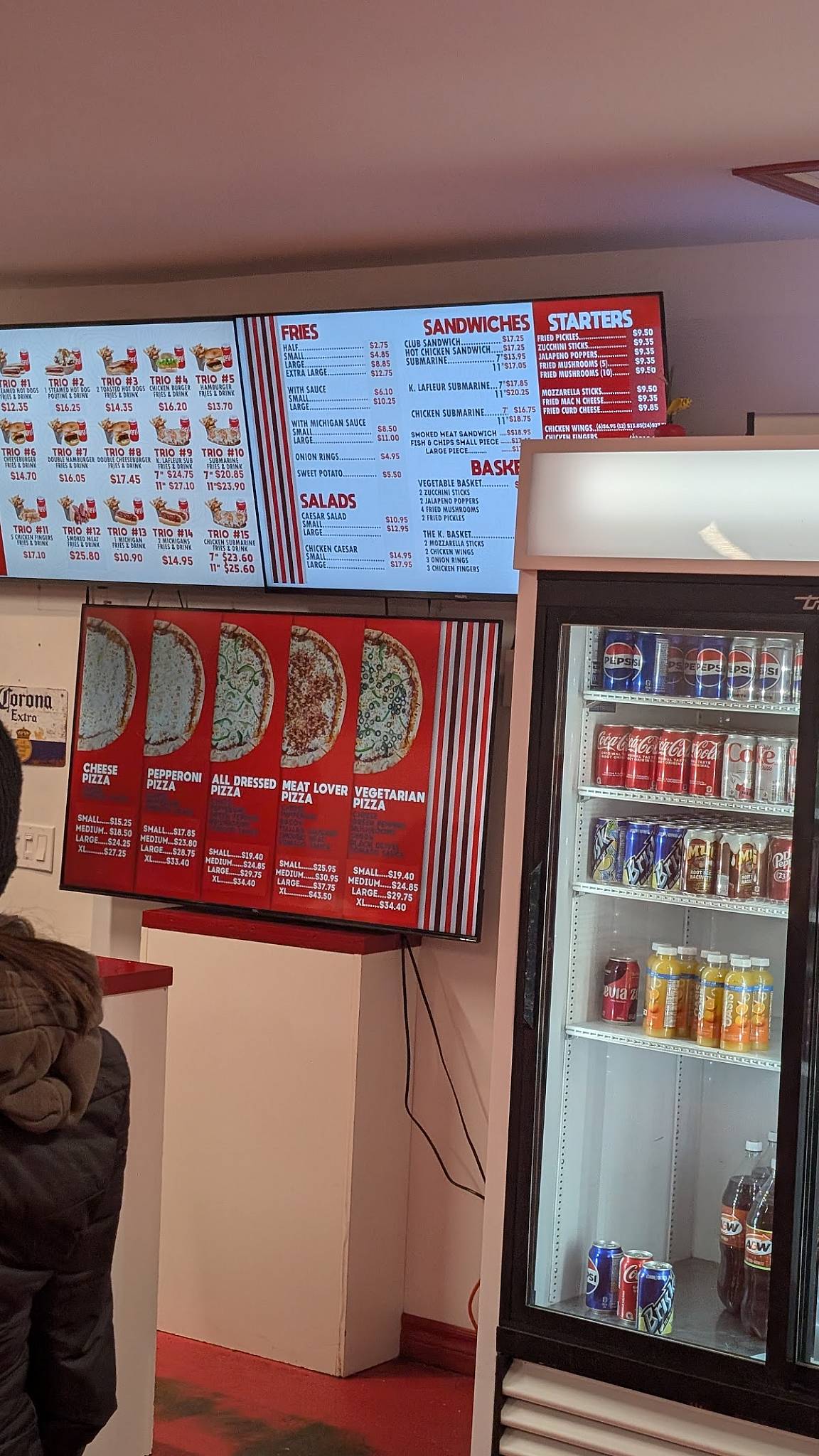 Menu at Diabo's Restaurant, Kahnawake