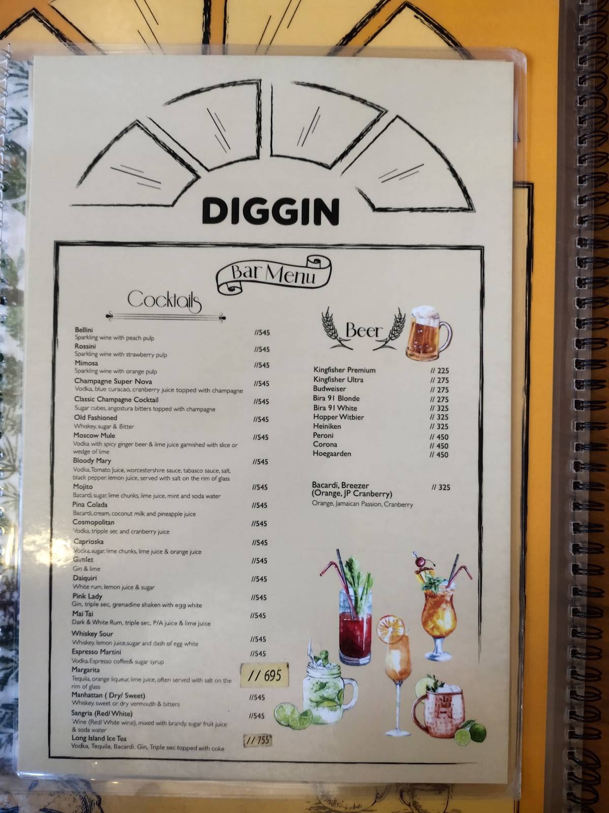 Menu at Diggin Cafe, New Delhi, Santushti Shopping Complex Shop No-10 ...