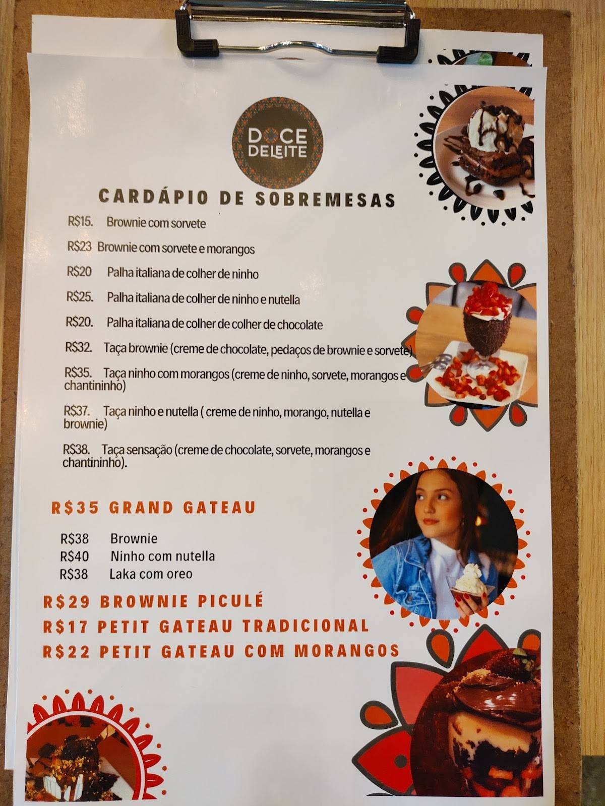 Menu em Doce Deleite, Rio Branco
