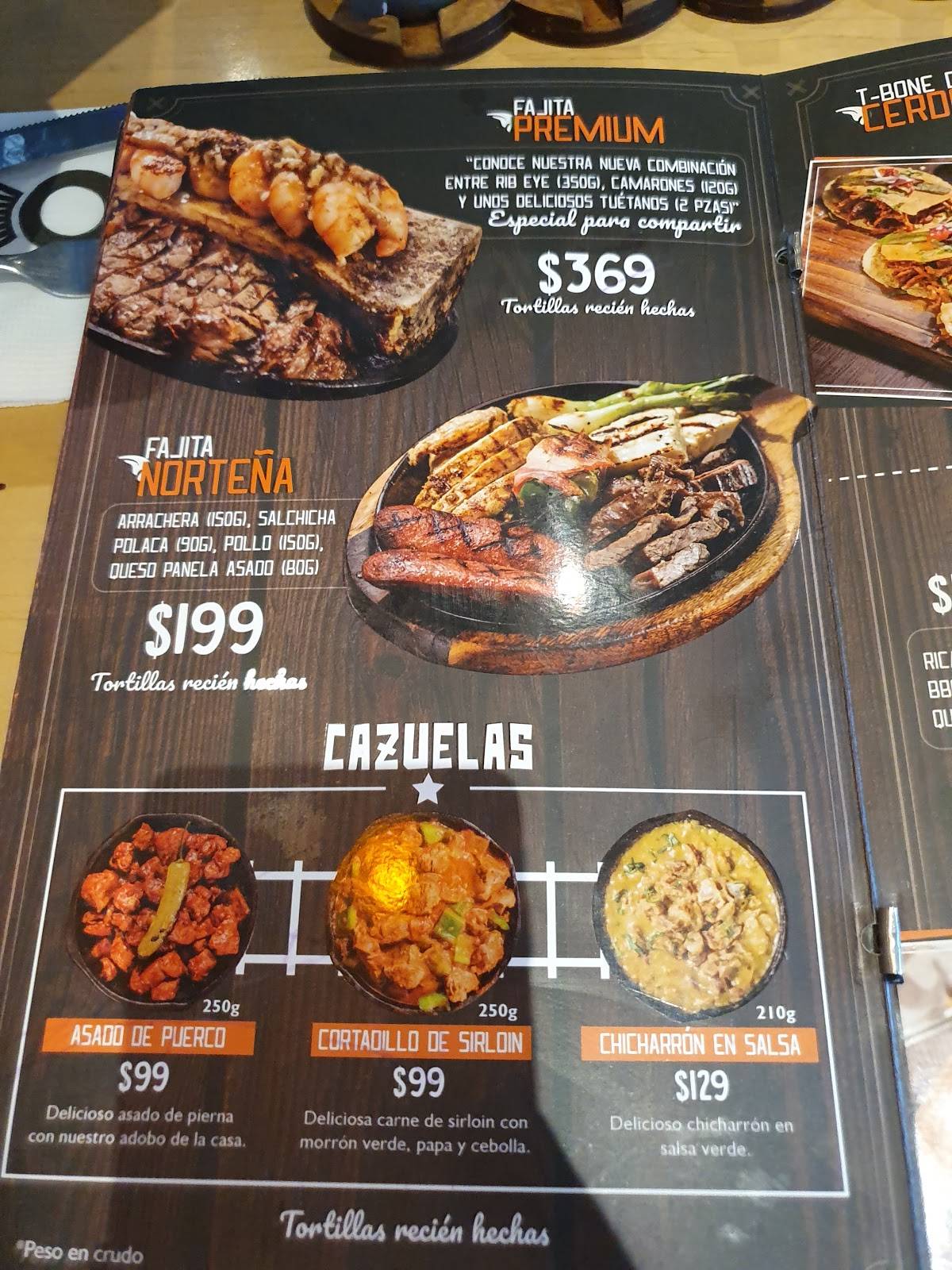 Carta del restaurante Don Carbon Monterrey (Plaza Cumbres), Monterrey