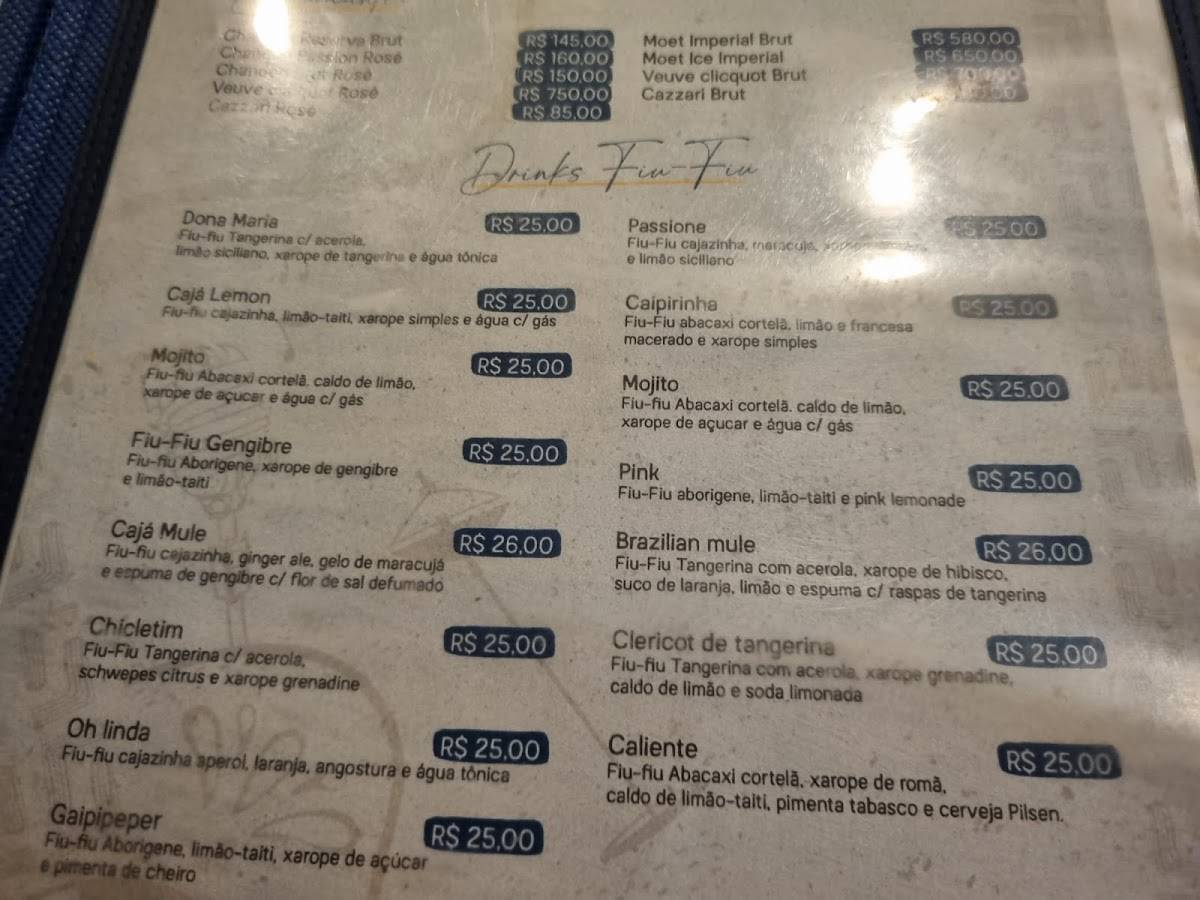 Menu em Dona Maria Beach restaurante, Palmas, Orla Dona Maria Beach