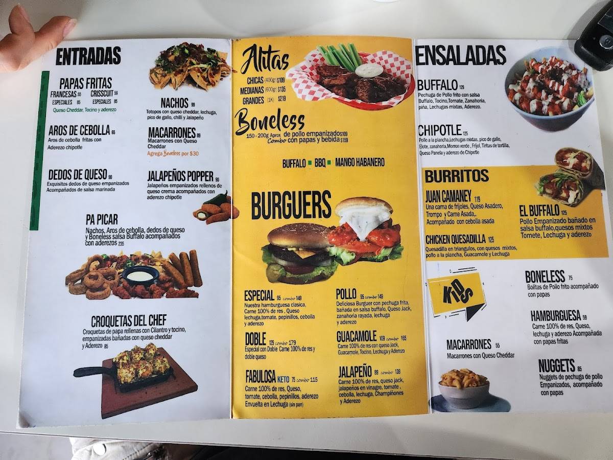 Carta del restaurante Dos Chiles Taquería, Monterrey