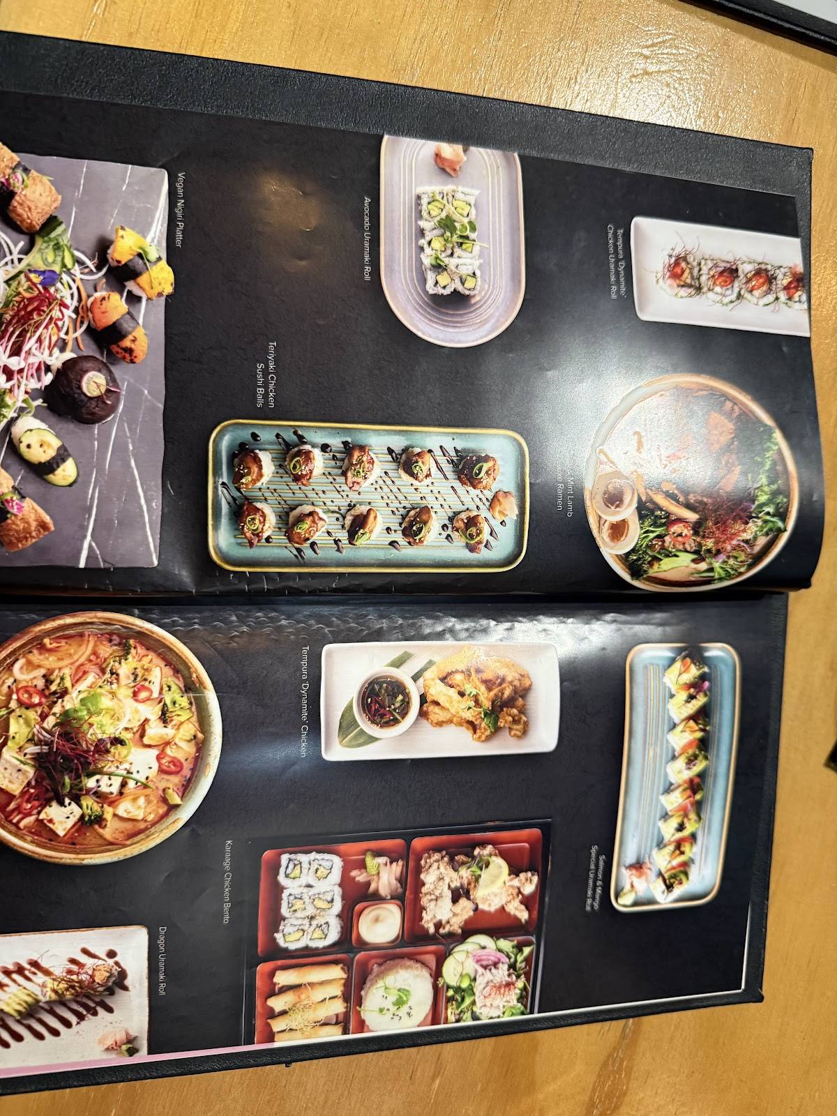 Menu at Jizo Japanese Restaurant, Dunedin