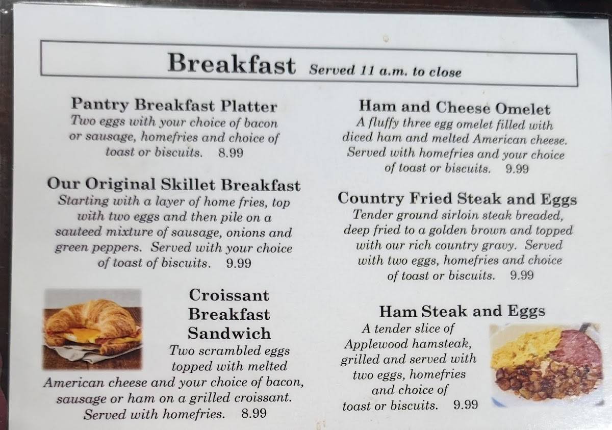 Menu at Dutch Pantry Family Restaurant, Clearfield