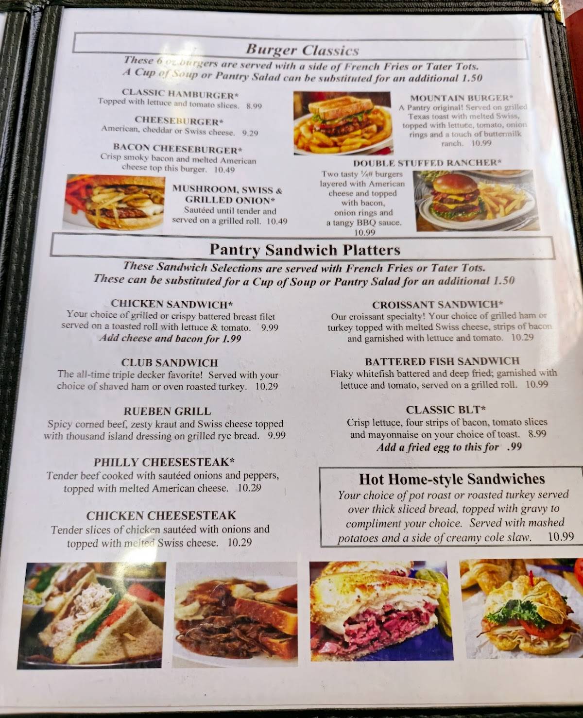 Menu at Dutch Pantry Family Restaurant, Clearfield