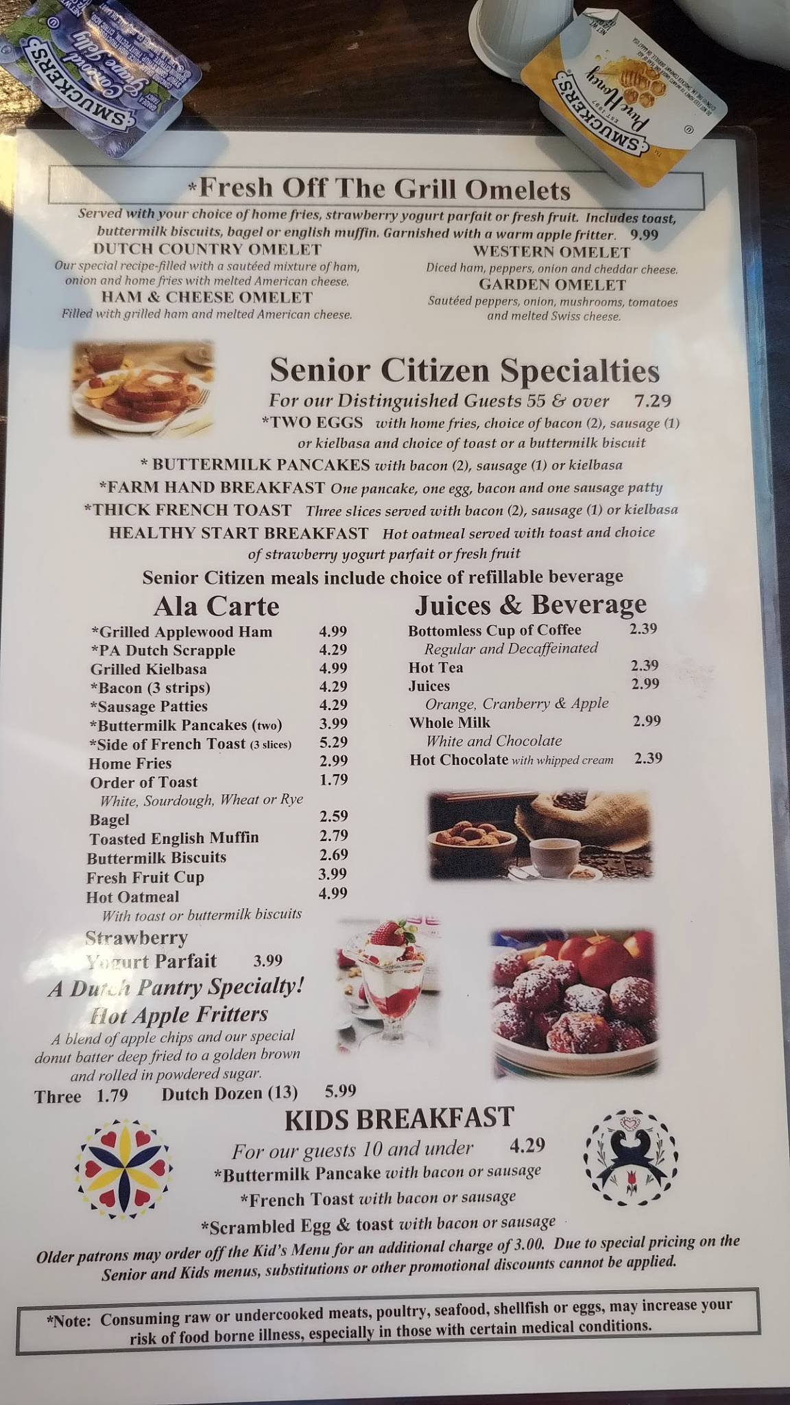 Menu at Dutch Pantry Family Restaurant, Clearfield