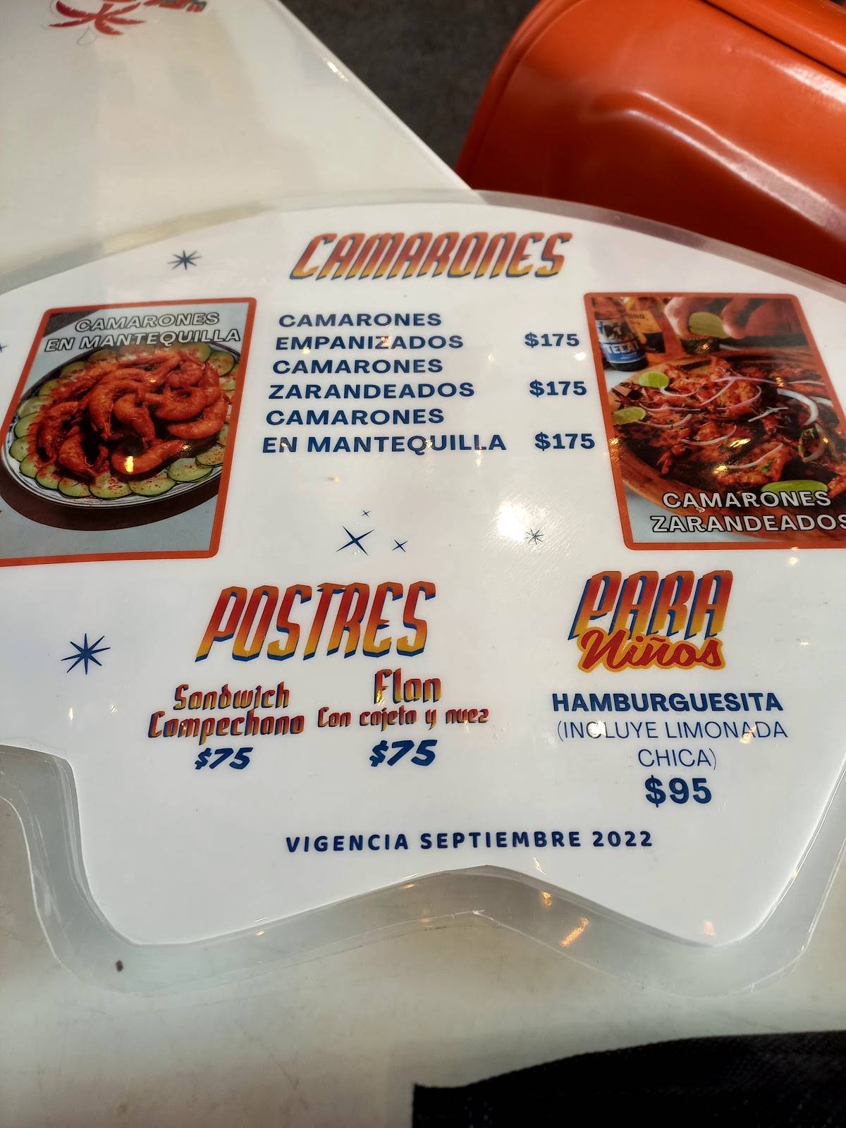 Carta del restaurante EL RICAS, Monterrey