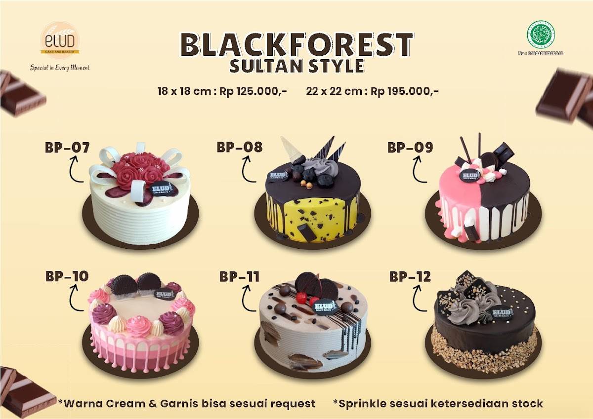 Menu at ELUD Cake & Bakery, TELAGASARI, Karawang