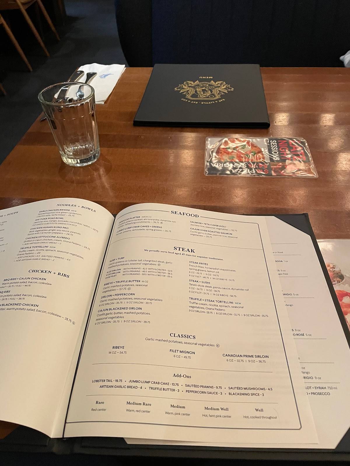 Menu at Earls Kitchen + Bar, Calgary, 130 Ave SE #200
